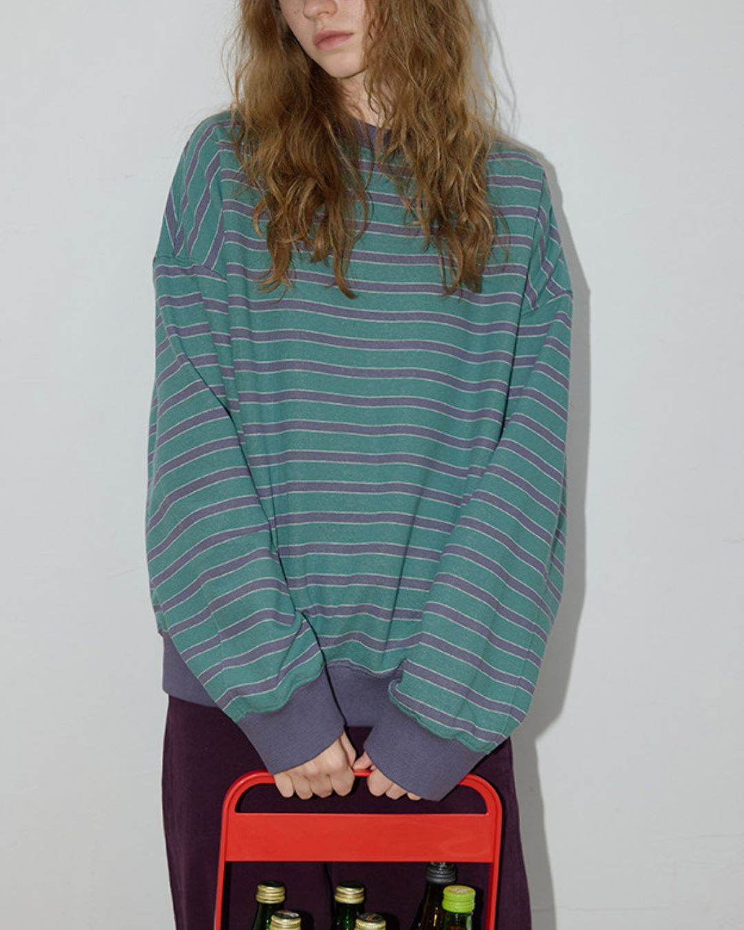 Relaxed Border Sweat Pullover SW008 – DITEE